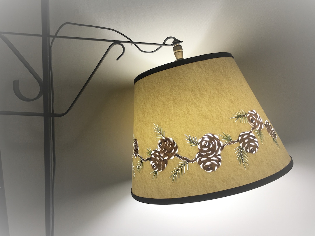 Handmade Pine Cone Lampshade: Cut & Pierced Paper Shade - Etsy