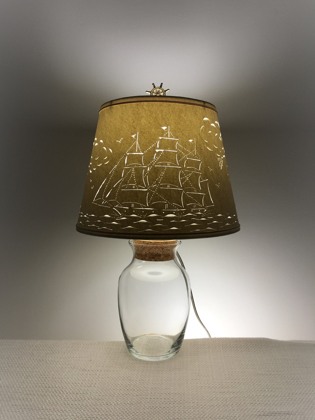Clipper Ship Fillable Lamp-fillable Lamp-ships-nautical Lamp-fill ...