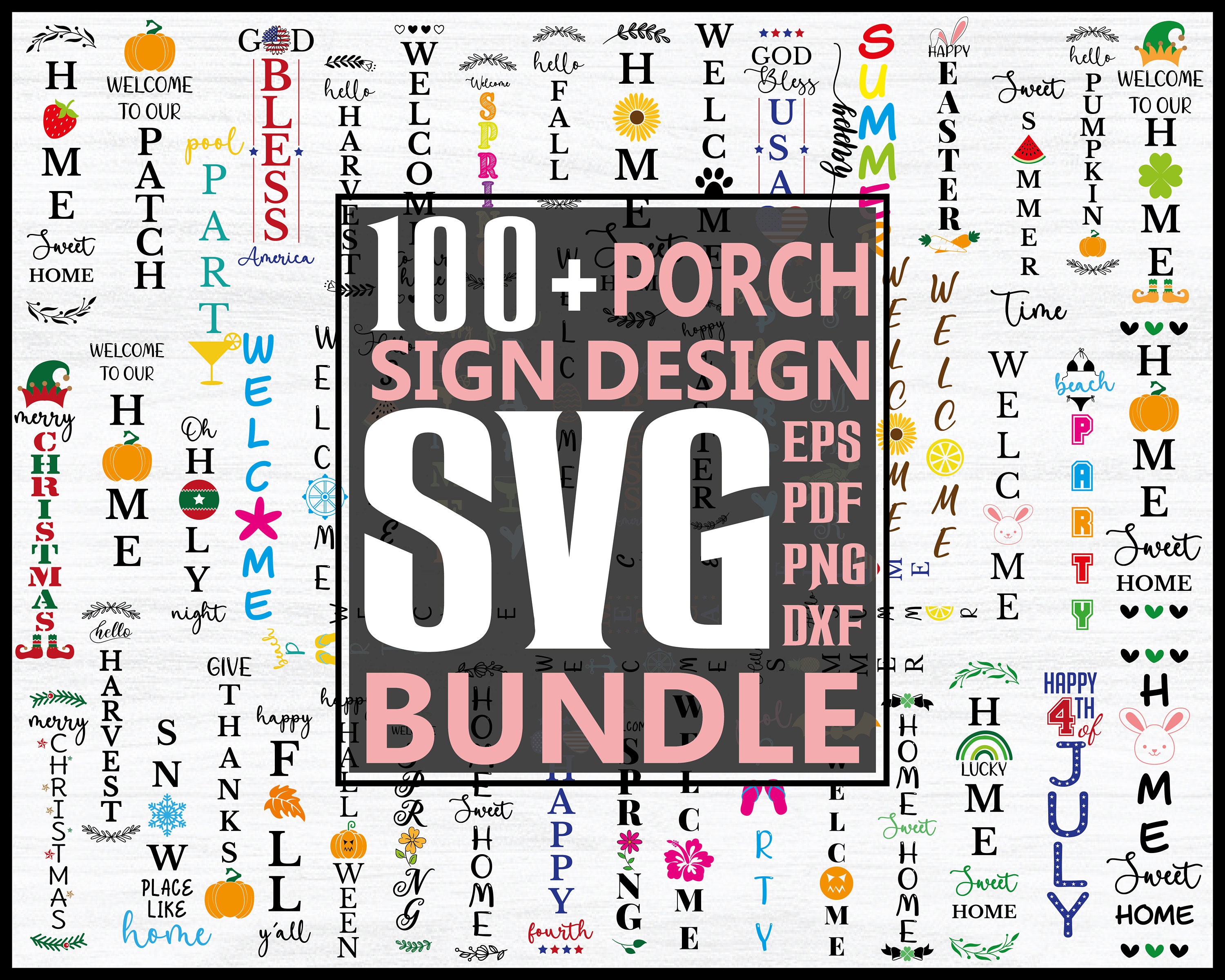Porch Sign SVG, Svg Bunle, Png, Circut File - Etsy