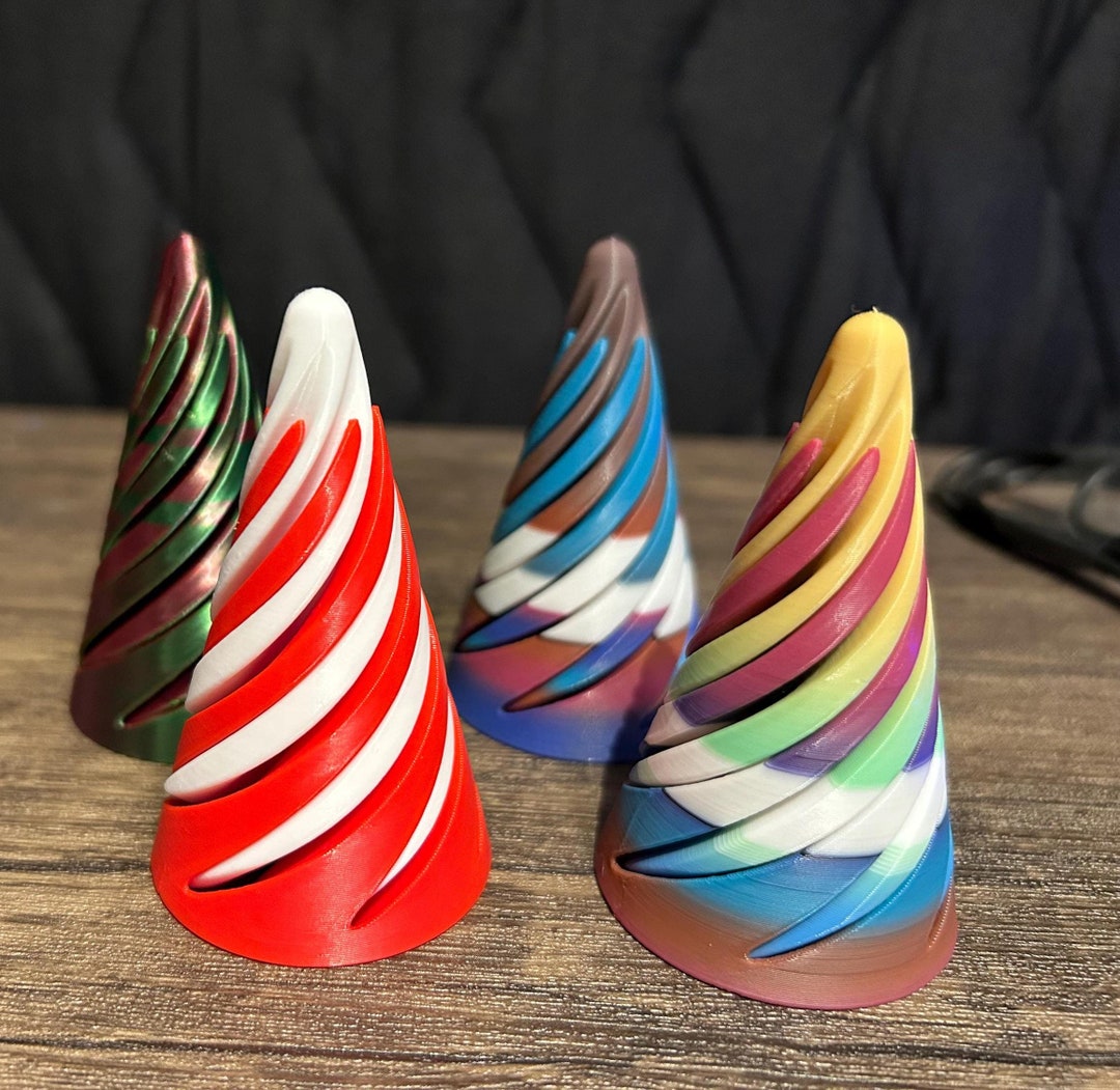 Spiral Cone Fidget Pass Through random Color - Etsy