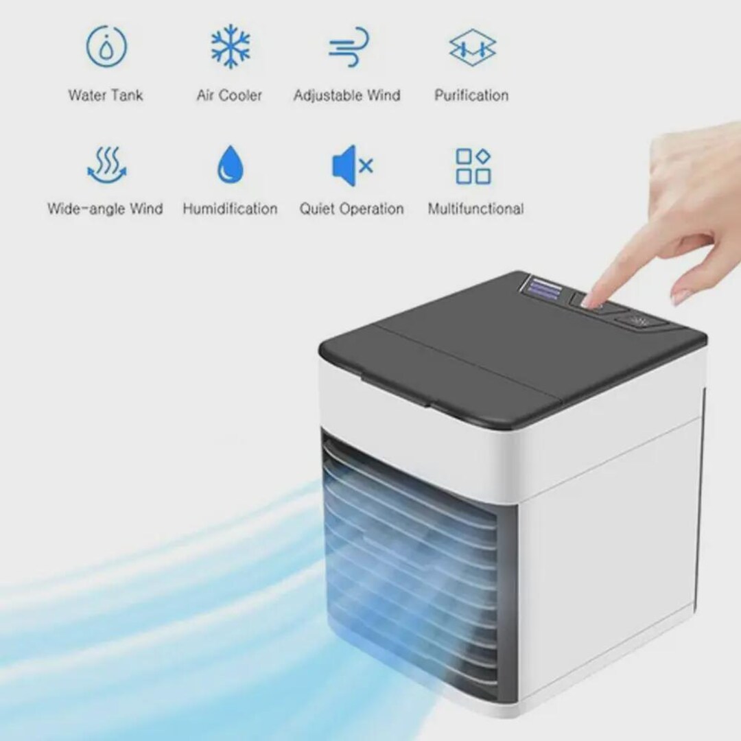 Mini USB Air Conditioner: Portable Cooling Fan With LED Night Light - Etsy