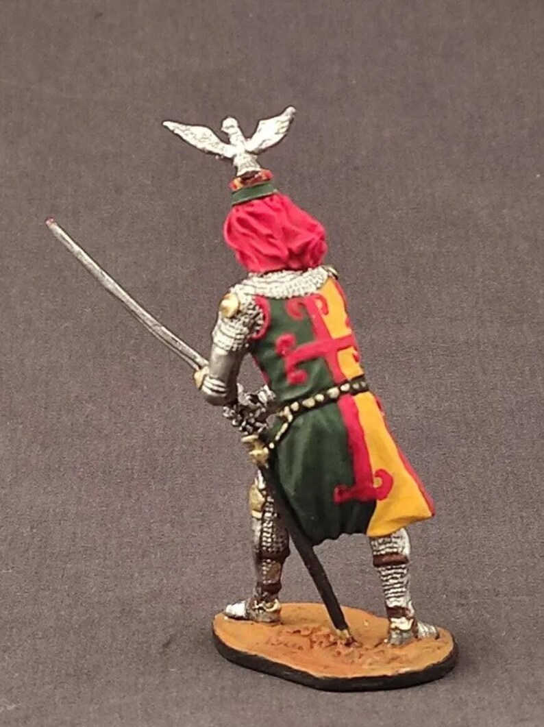Knight Sir Oliver Ingham, Tin Toy Soldier 1:32 Scale 54 Mm. Hand ... Knight Sir Oliver Ingham, Tin Toy Soldier 1:32 Scale 54 Mm. Hand ...