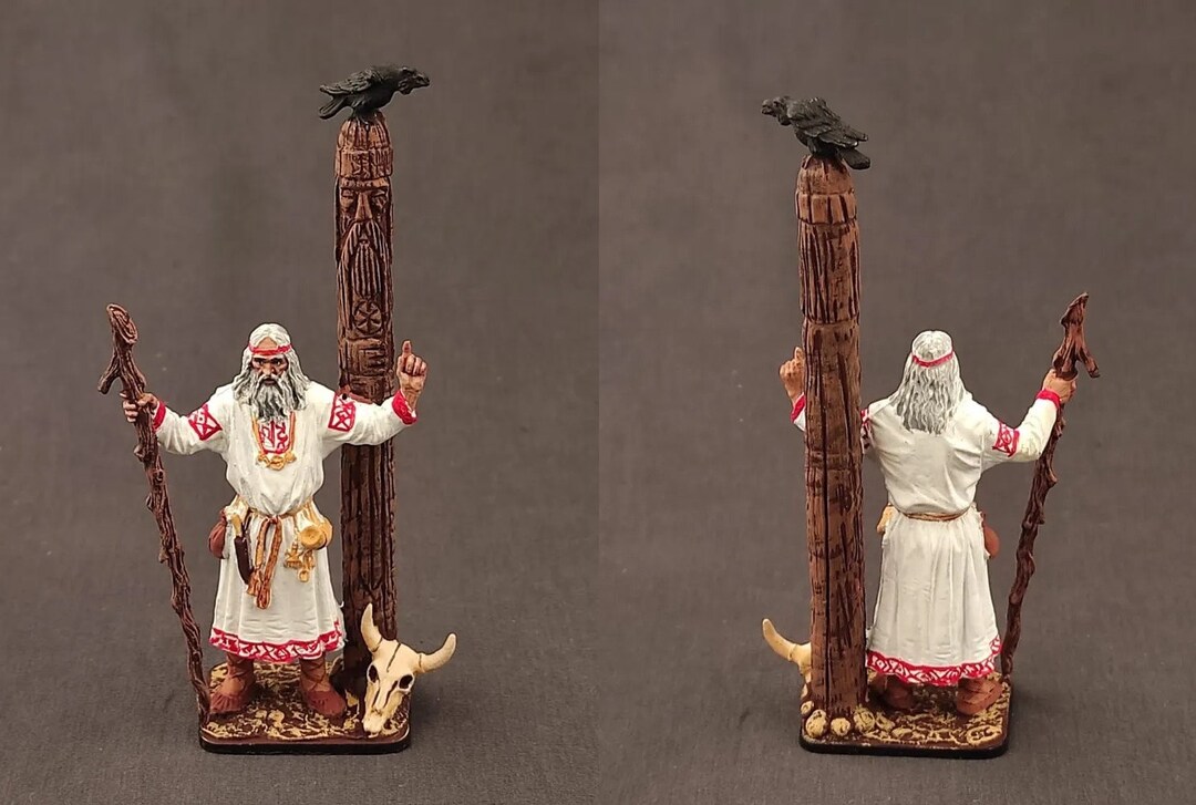 Magian Ancient Slavic Pagan Priest and Sorcerer, 9-11 Centuries, Tin ...