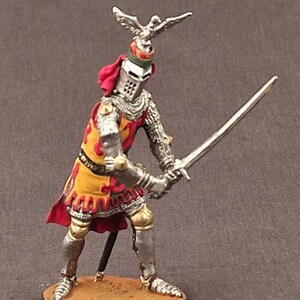 Knight Sir Oliver Ingham, Tin Toy Soldier 1:32 Scale 54 Mm. Hand ...