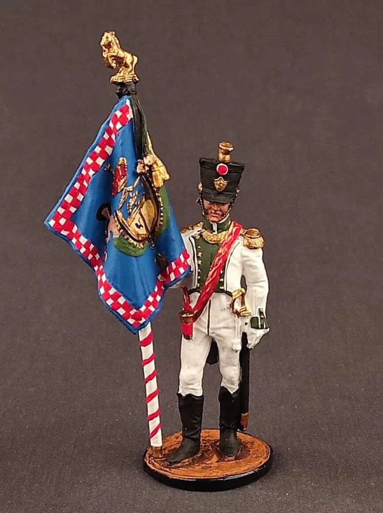 Standard-bearer Officer of the 5th Line Regiment real Calabria, Naples ...