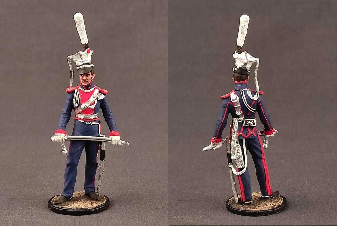 Chief Officer of the Lithuanian Uhlan Regiment. Russia, 1811-14, Tin ...