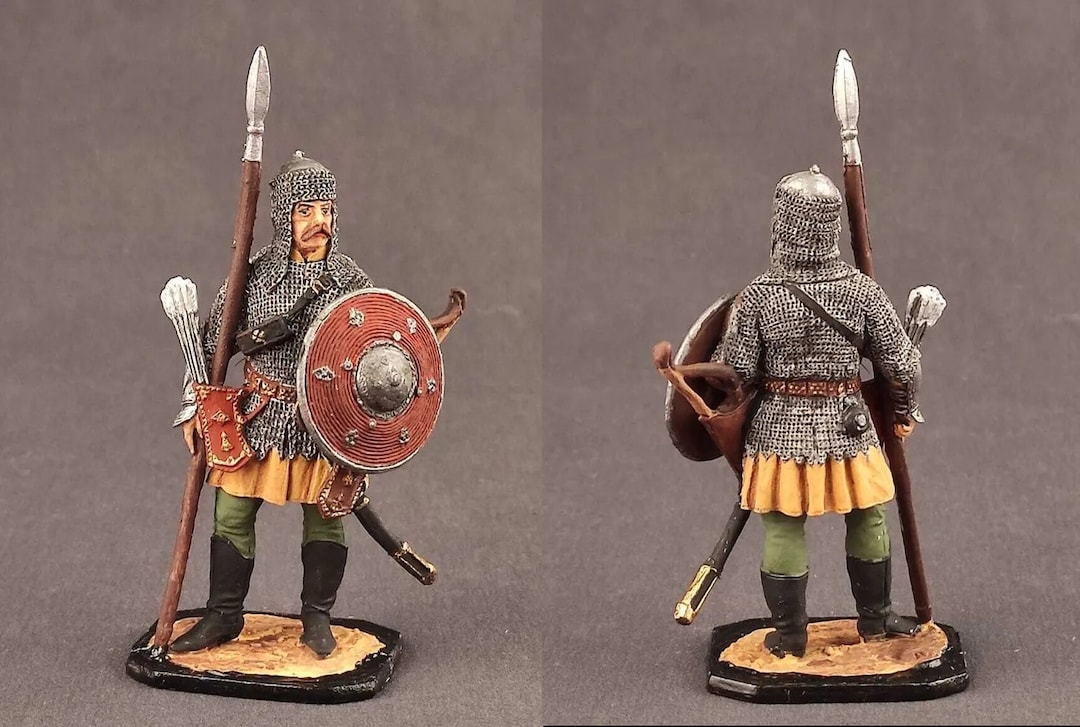 Polish Armored Cossack, 17th Century Tin Toy Soldier 1:32 Scale 54 Mm ...