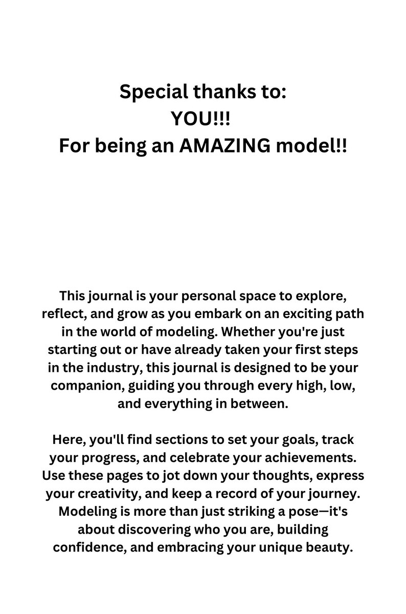 Eres' Model Empowerment Journal: A Guide to Confidence, Growth, and ...