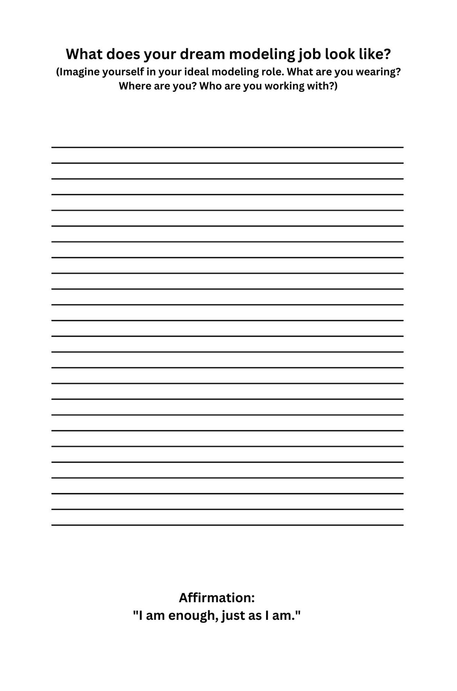 Eres' Model Empowerment Journal: A Guide to Confidence, Growth, and ...