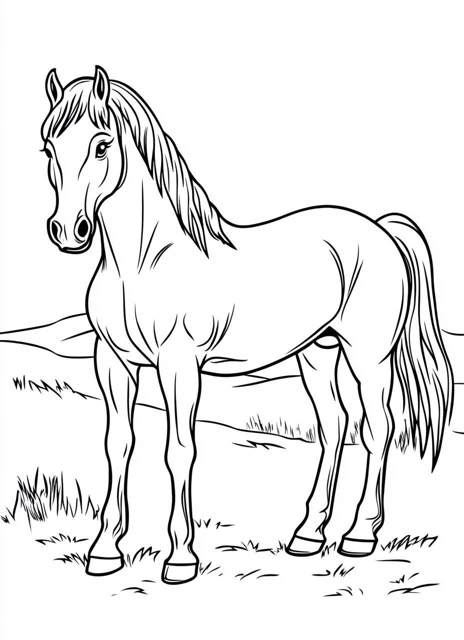 Coloring Pages, Children, Animals, Pig, Puppy, Kitten, Pony, Horse ...