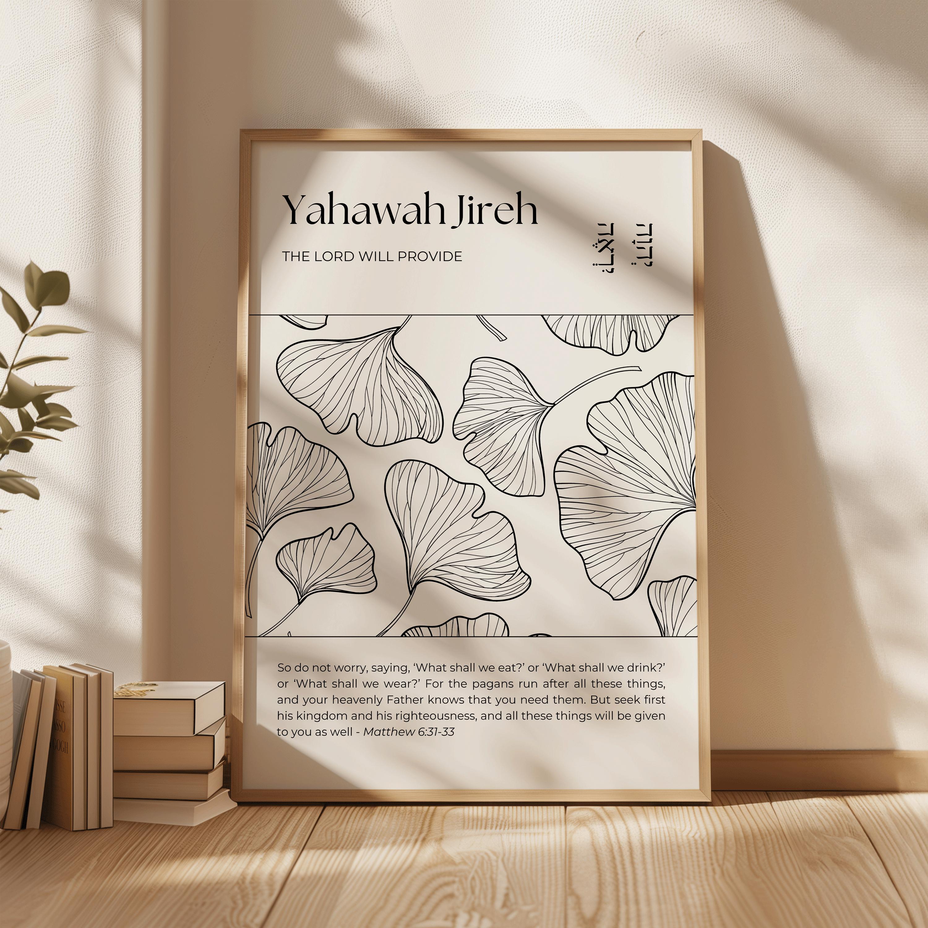 Hebrew Names of God Print Set: Minimalist Bible Art (digital Download ...