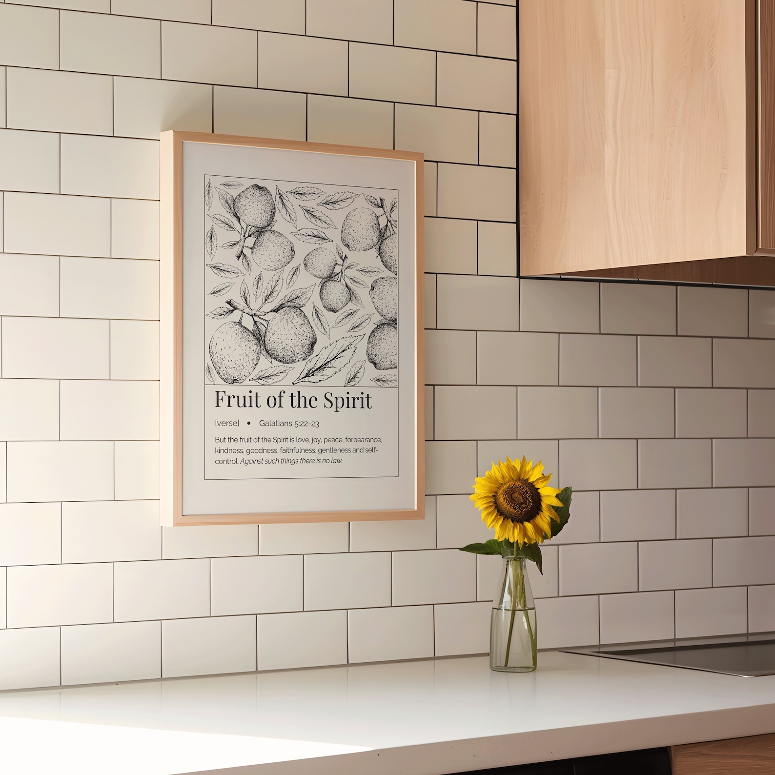 Fruit of the Spirit Definition Poster Print, Galatians 5 Wall Art ...