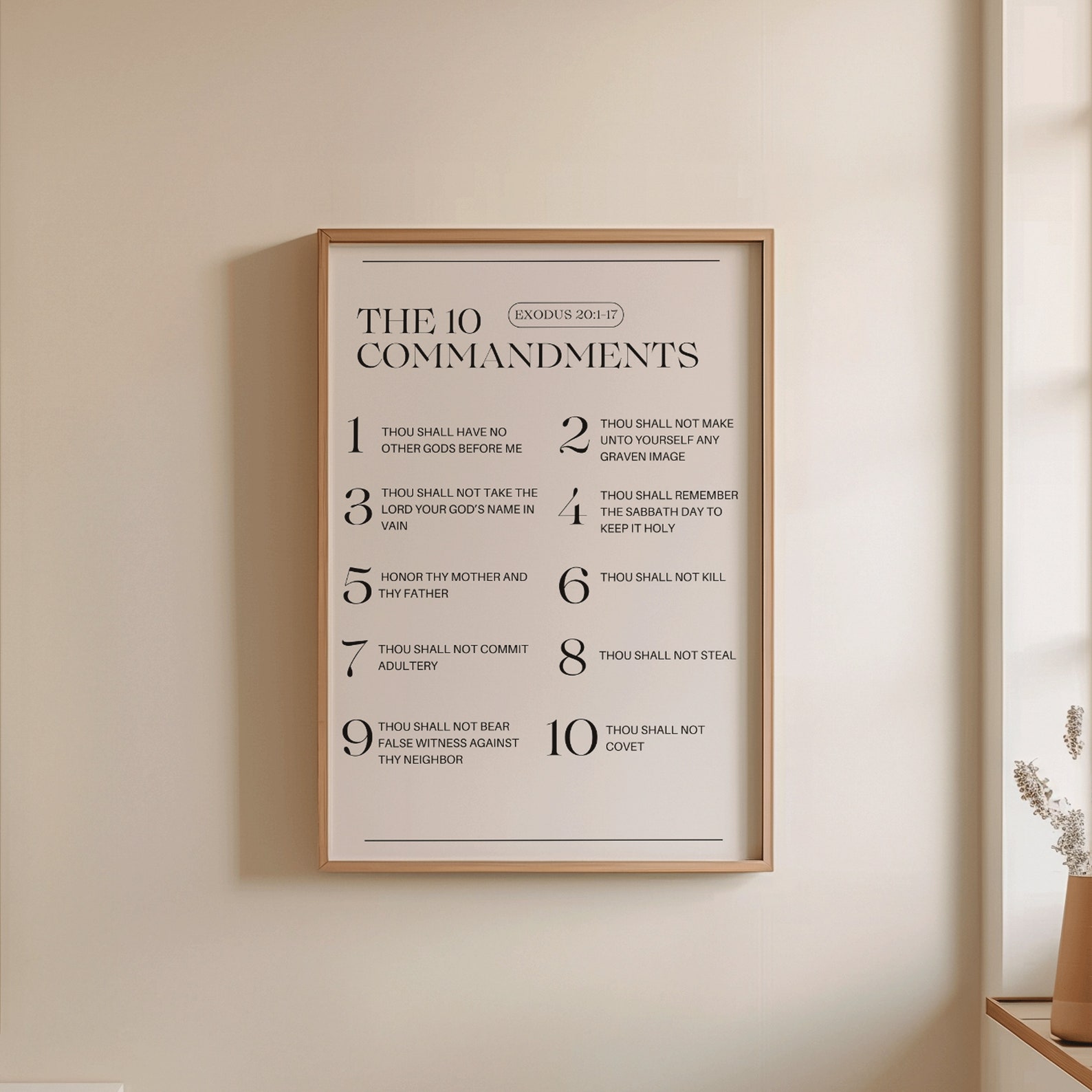 10 Commandments Digital Poster Bible Verse Wall Art Print Biblical 10 Commandments Digital Poster Bible Verse Wall Art Print Biblical