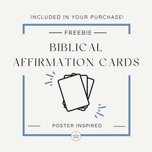 Biblical Positive Affirmations Digital Wall Print, Bible Verse ...