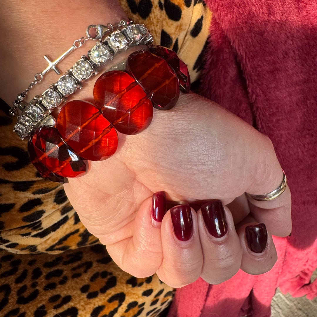 Baltic Red Amber Bracelets - Etsy