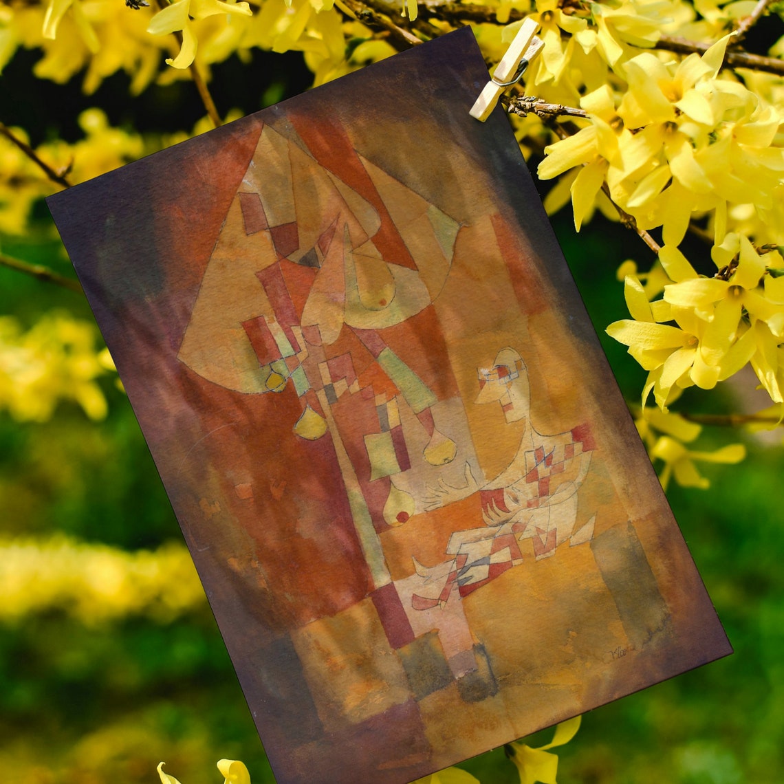 The Man Under the Pear Tree by Paul Klee, Beautiful Classic Art, Any ...