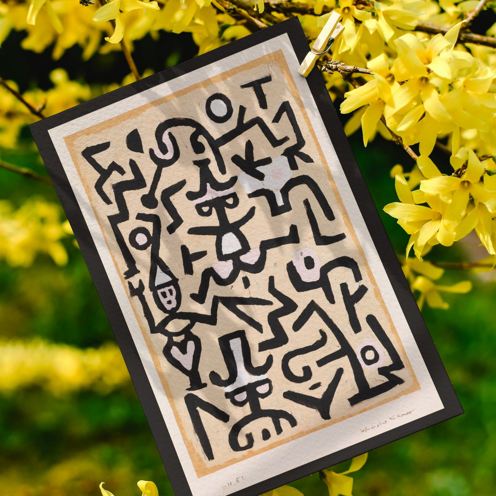 Comedians' Handbill by Paul Klee, Cards Showcasing Beautiful Classic ...