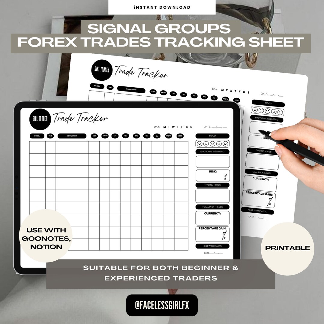 Forex Signal Groups Trading Journal Sheet, Forex Traders, Trading ...