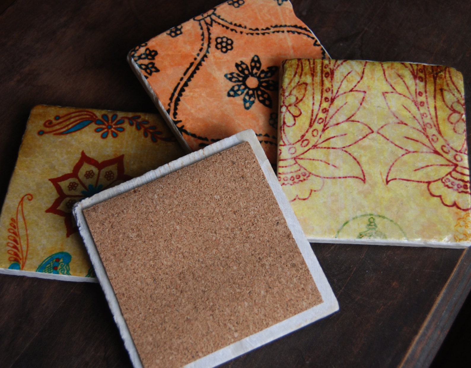 Coasters - Jewel of India Coaster Set - Etsy