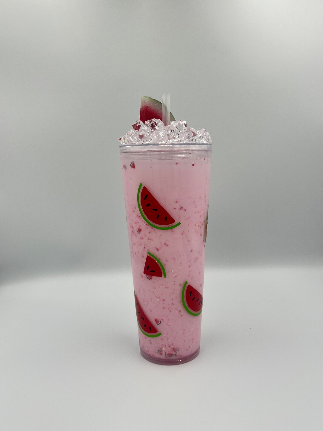 Watermelon Snowglobe Walled Tumbler Cup - Personalised - Custom - 24 Oz ...