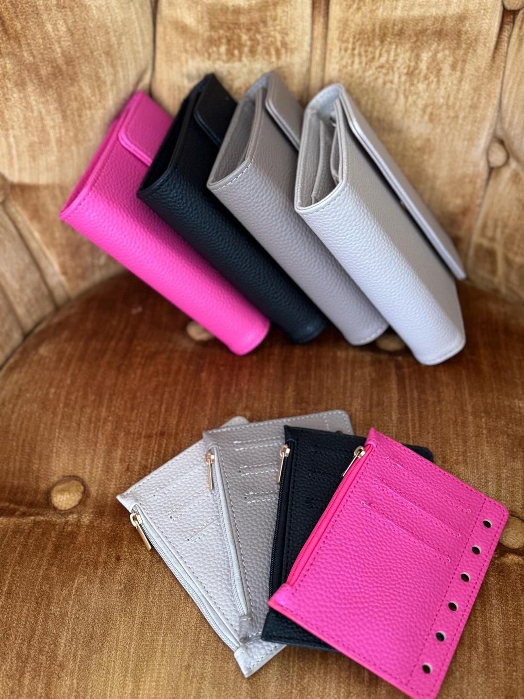 A7 Vegan Leather Wallet: Cash Envelope System, Rings Planner - Etsy