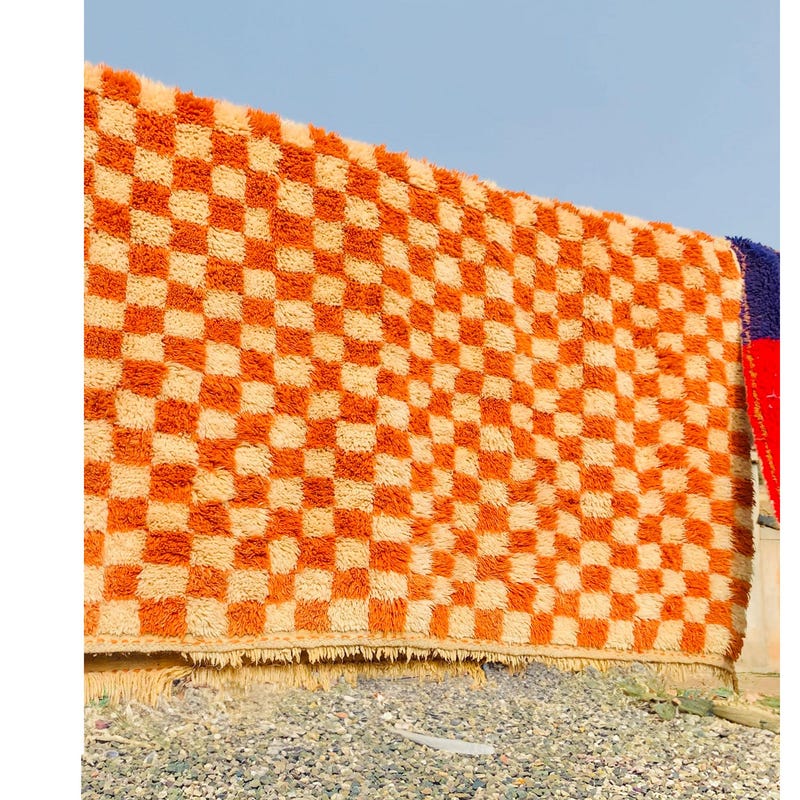 Checkered Rug - Etsy