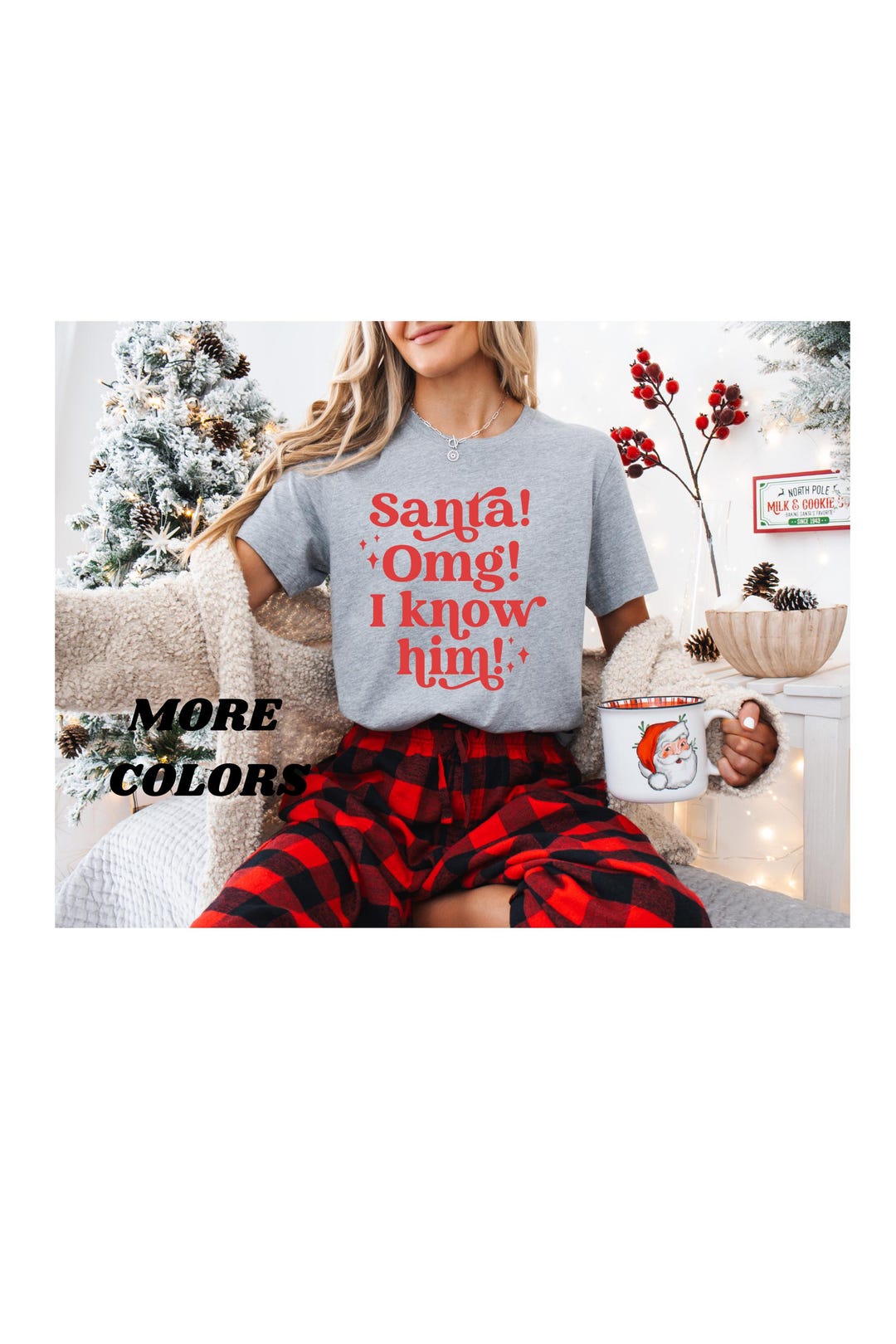 Santa! Omg! I Know Him Unisex Jersey Short Sleeve Tee - Etsy