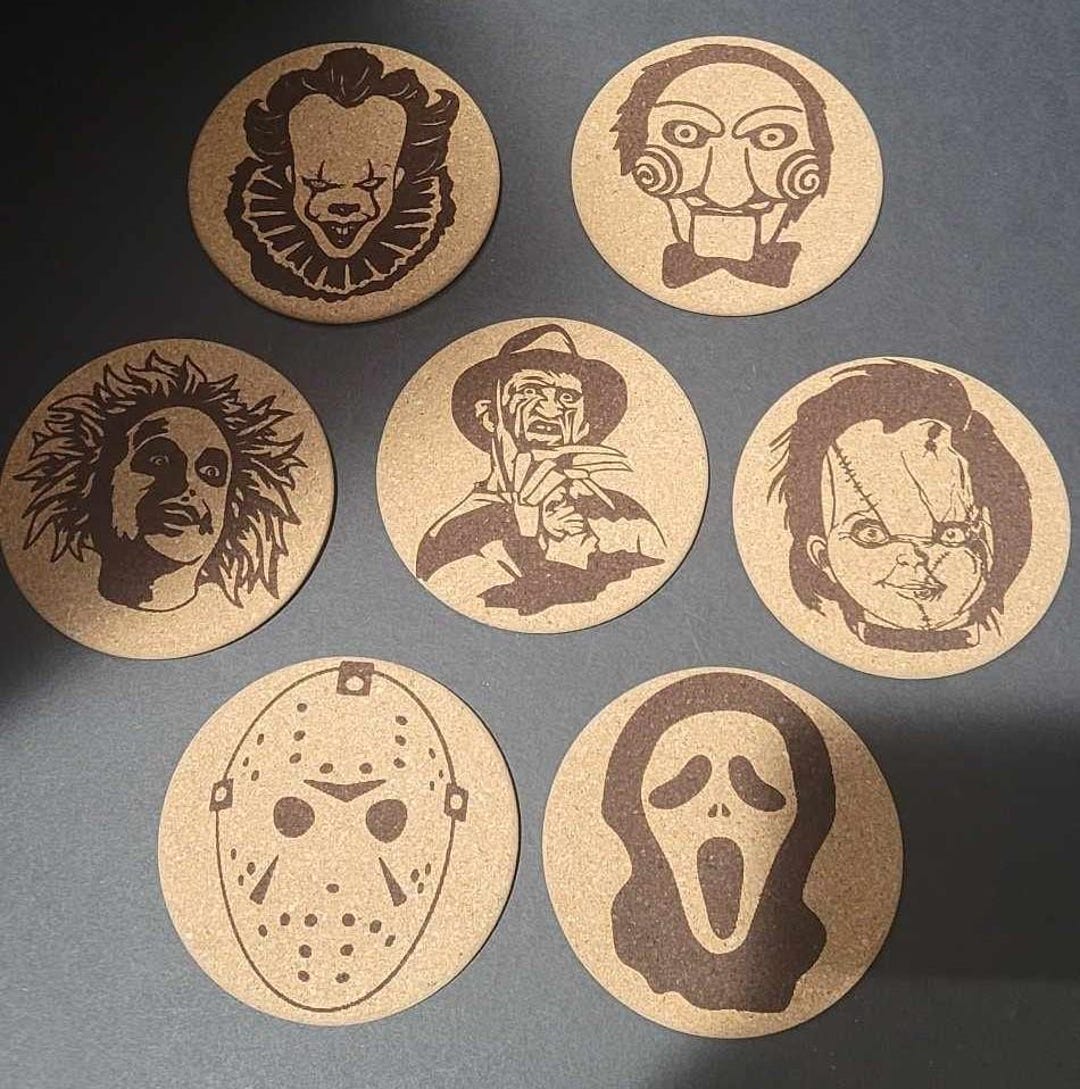 Horror Movie Coasters Set of 7 - Etsy
