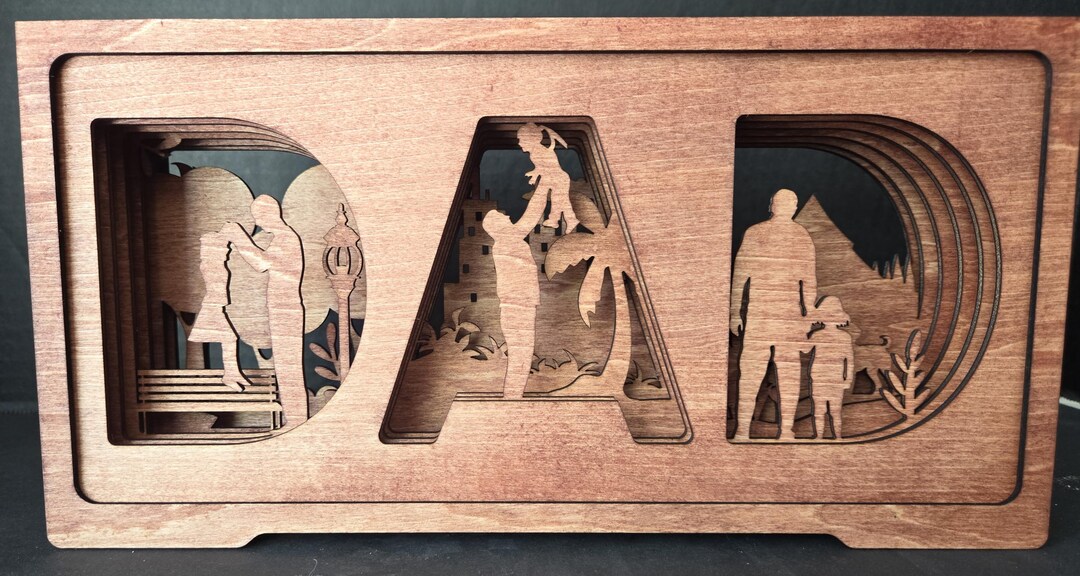 Father Daughter Shadow Box - Etsy