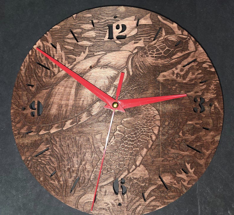 Sea Turtle Clock - Etsy