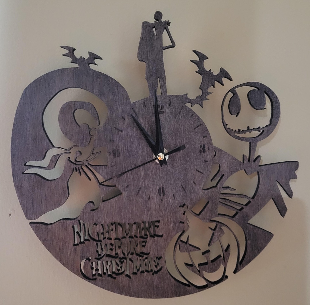 Nightmare Before Christmas Clock - Etsy