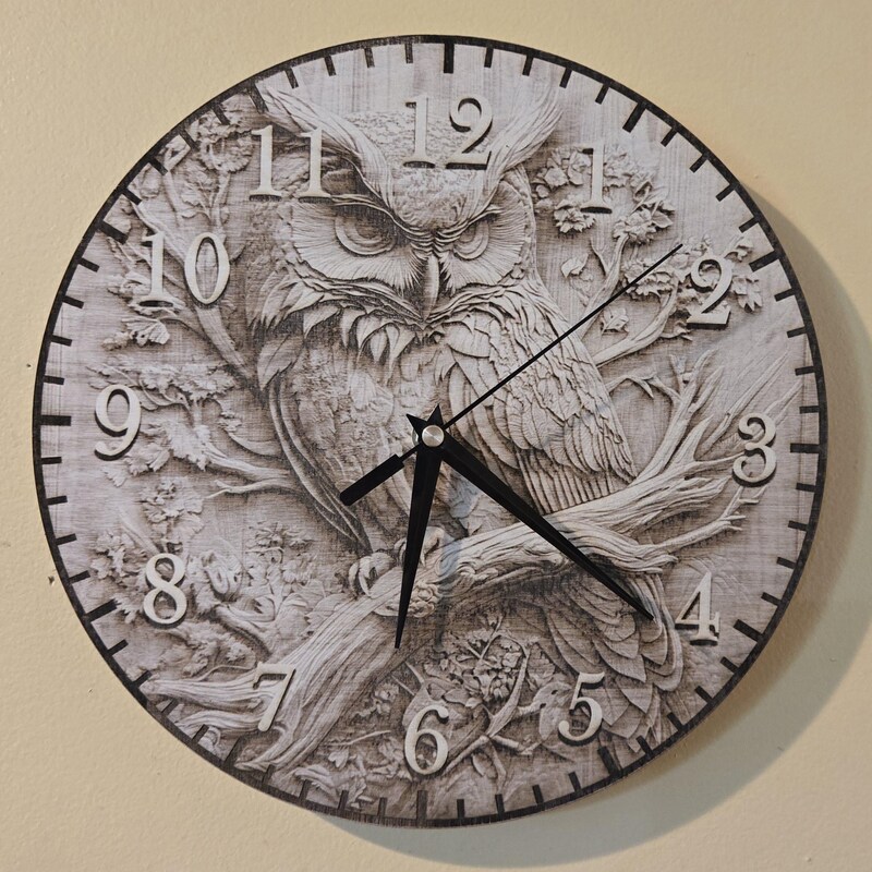 Owl Clock - Etsy