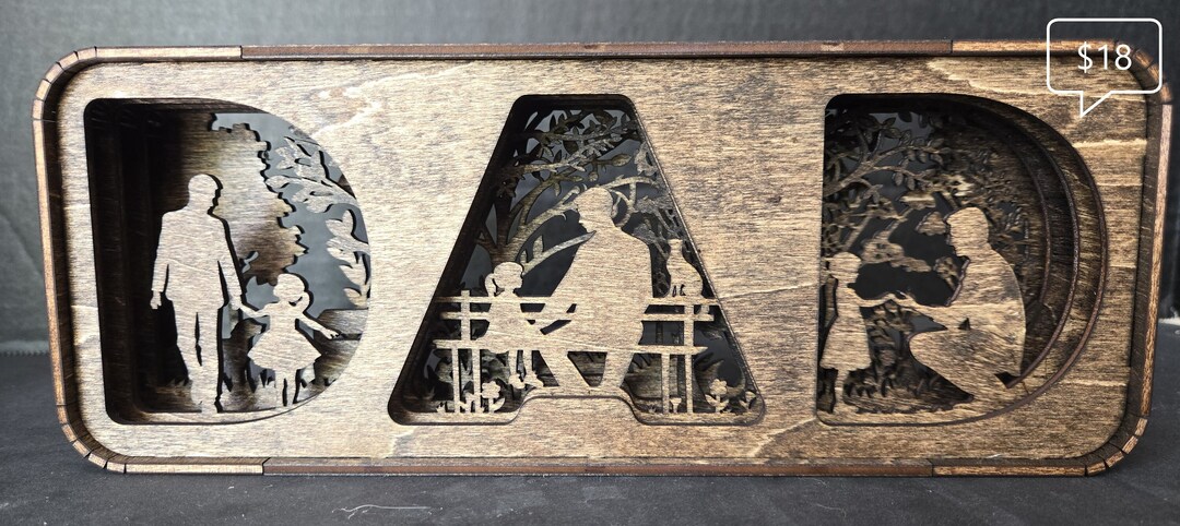 Father Daughter Shadow Box - Etsy