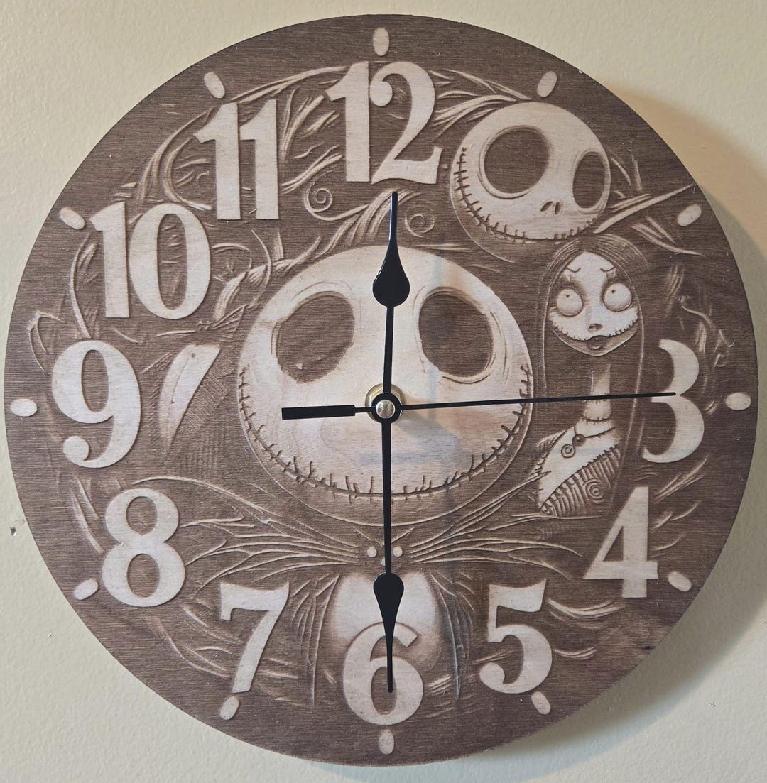 Nightmare Before Christmas Clock - Etsy