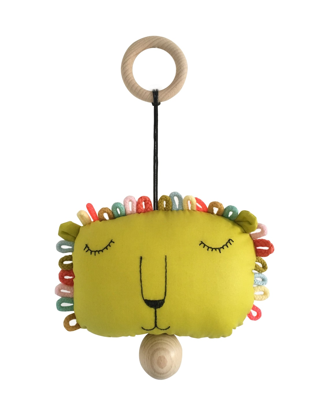 Musical Pull String Crib Toy Lion - Etsy