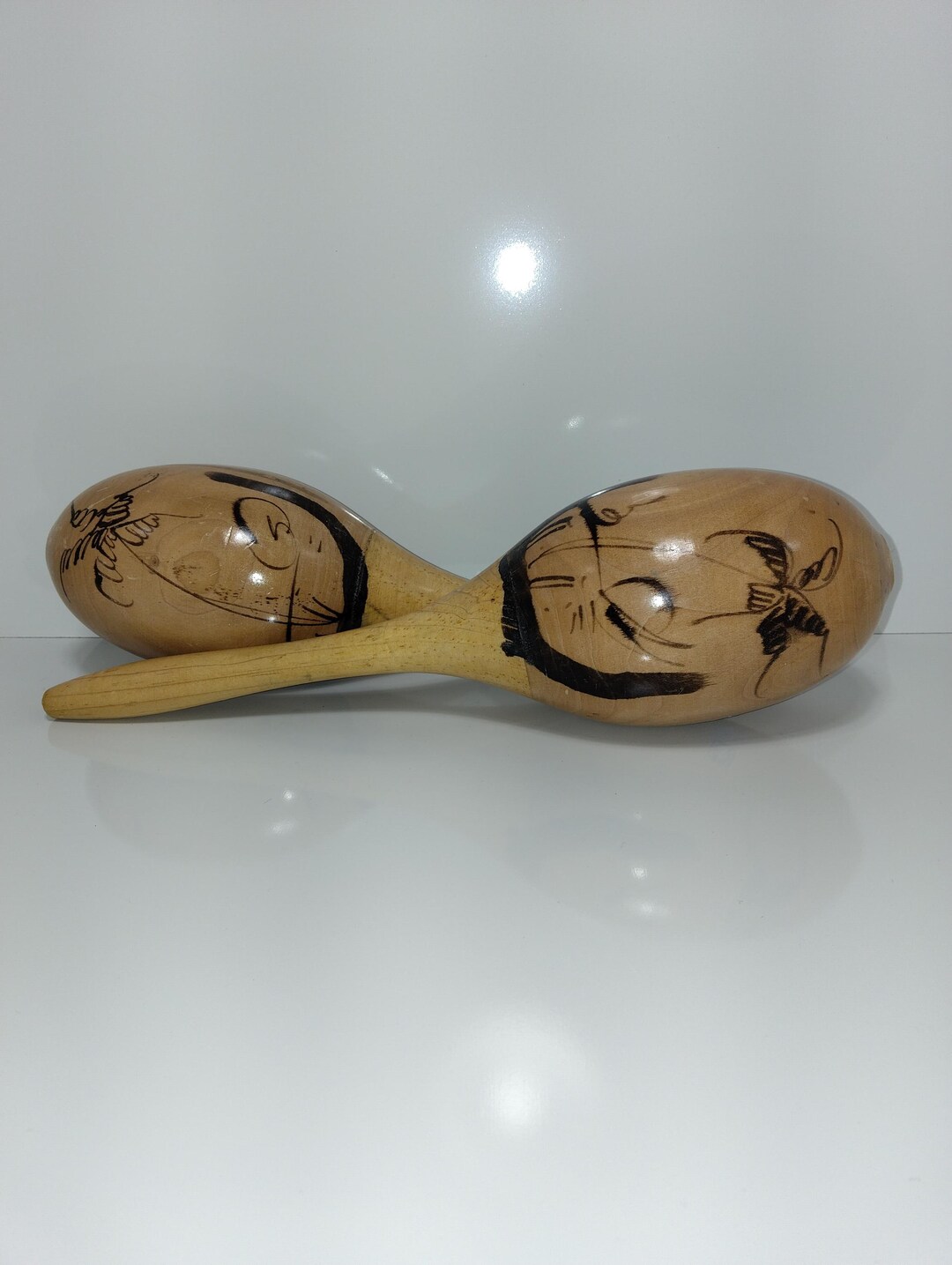 Vintage Tropical Gourd Handmade Maracas From Mexico. - Etsy