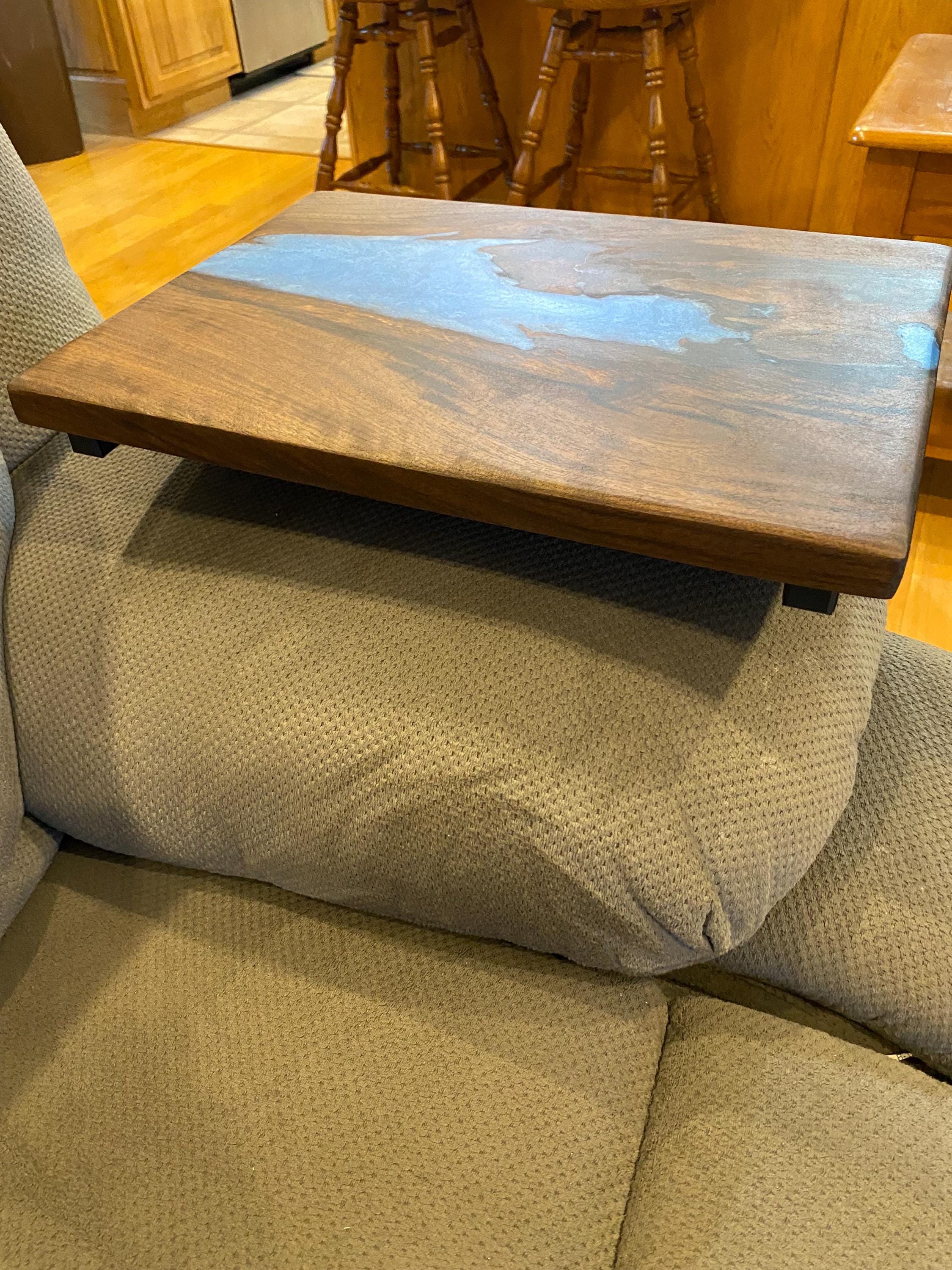 Black Walnut Epoxy Filled C Table - Etsy
