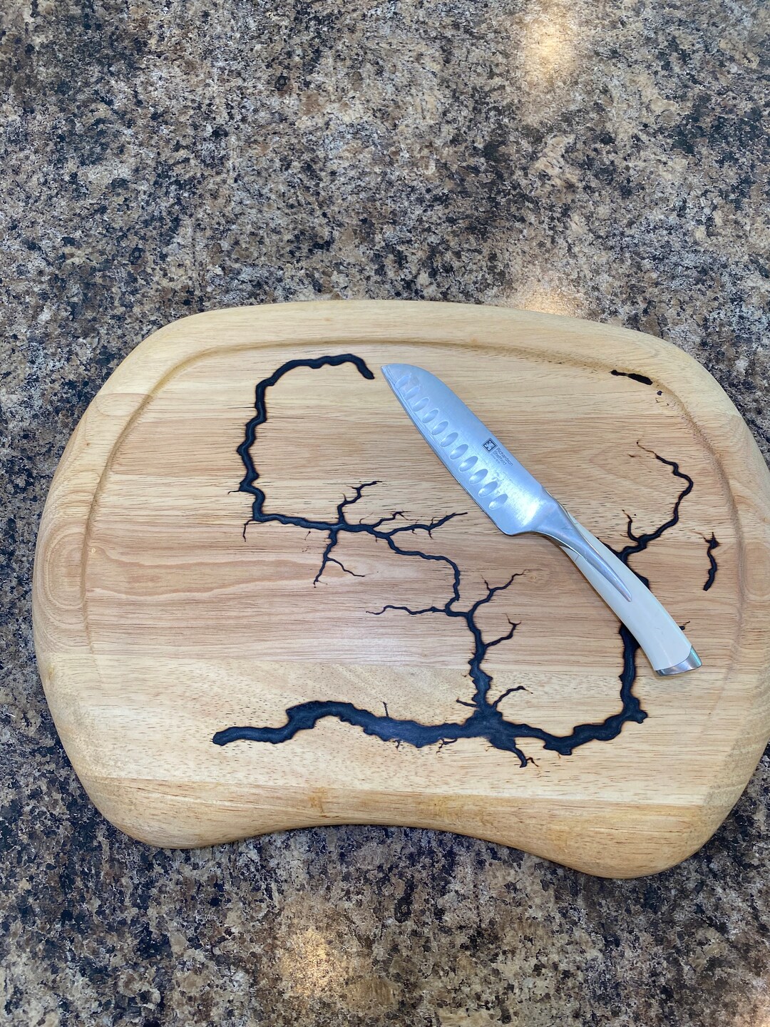Fractal Burned Cutting Board - Etsy
