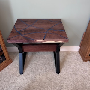 Fractal Burnt Walnut Gaming Desk/writing Desk - Etsy