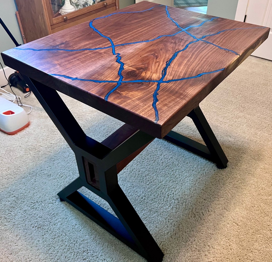 Fractal Burnt Walnut Gaming Desk/writing Desk - Etsy