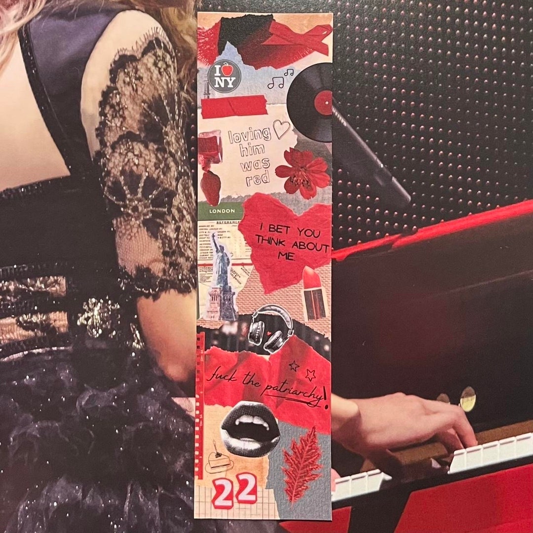 Taylor Swift Red TV Album Inspired Bookmark - Etsy
