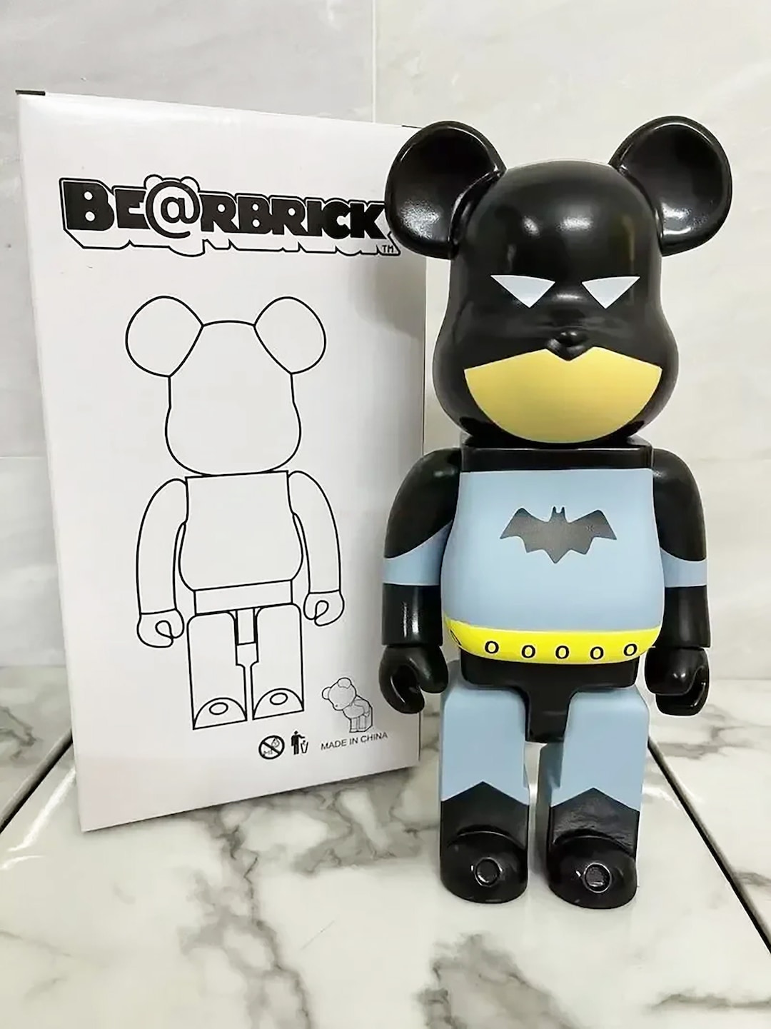 Batman Bearbrick 400%. Sculpture/statue/model. Inspired Custom Made. - Etsy