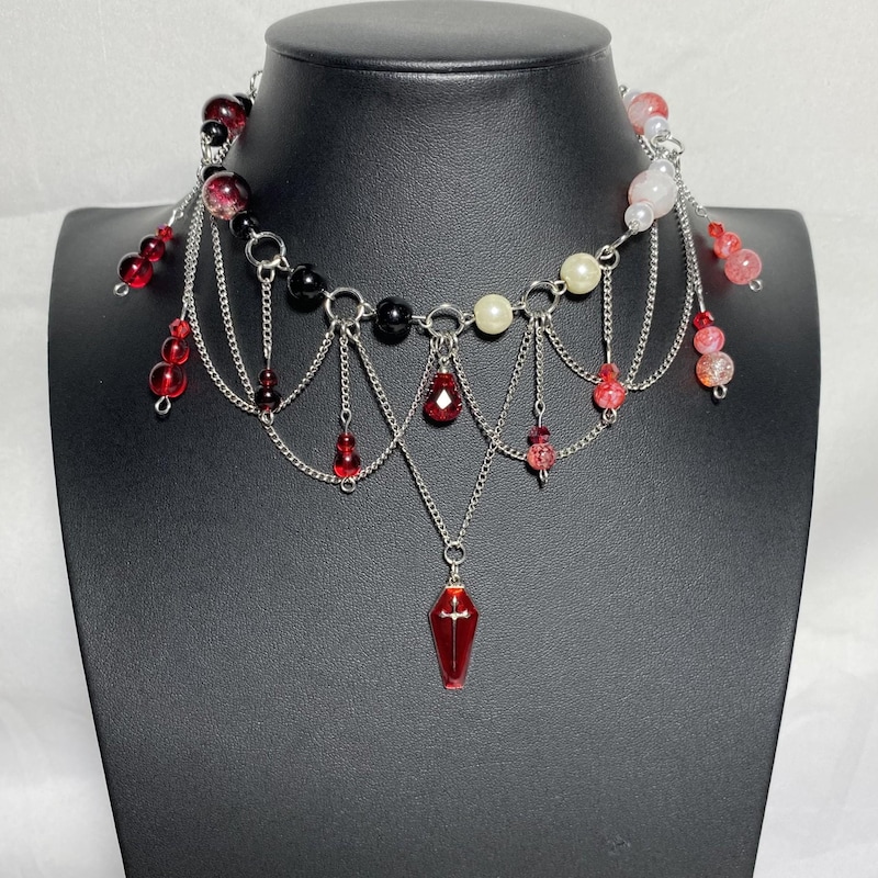 Blood Pearl Necklace - Etsy