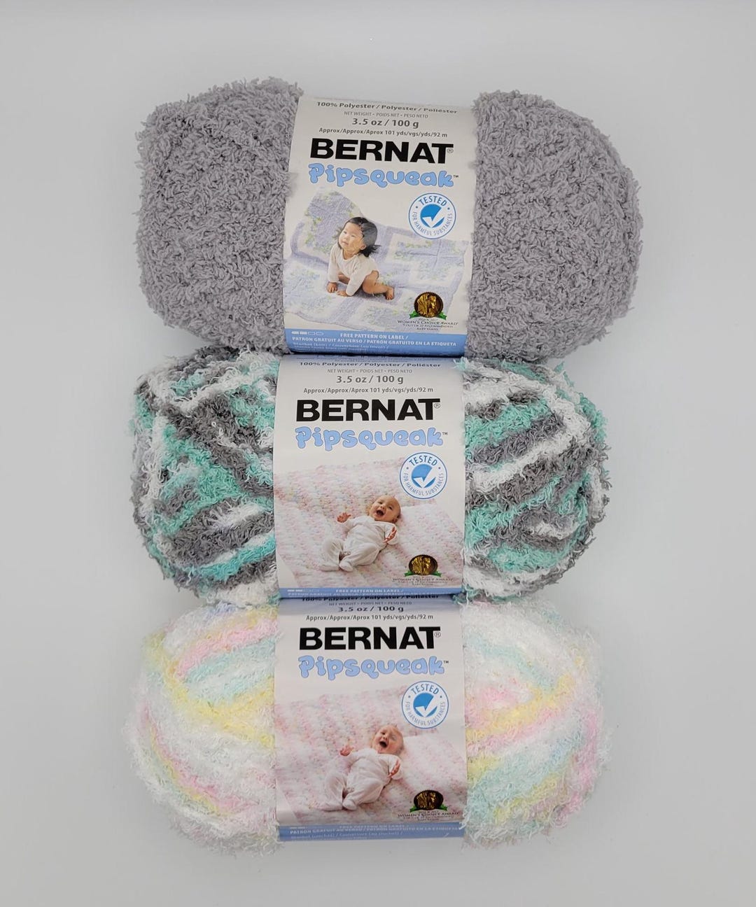 BERNAT Pipsqueak Baby Yarn: 3.5 Oz(100 G) / Approx. 101 Yards(92 M ...