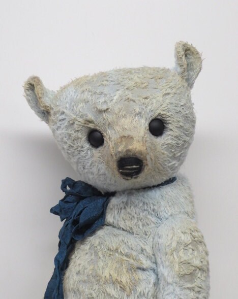 RESERVED Artist Bear Well Loved Antique Style Teddy Bear Baby Blue 16 ...