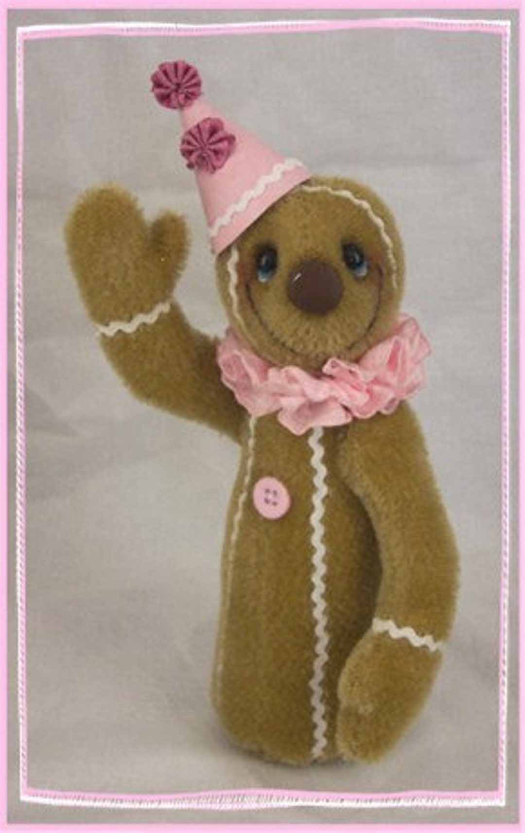 Gingerbread Holiday Sewing Pattern Teddy Bear PDF Pattern Gingerbread ...