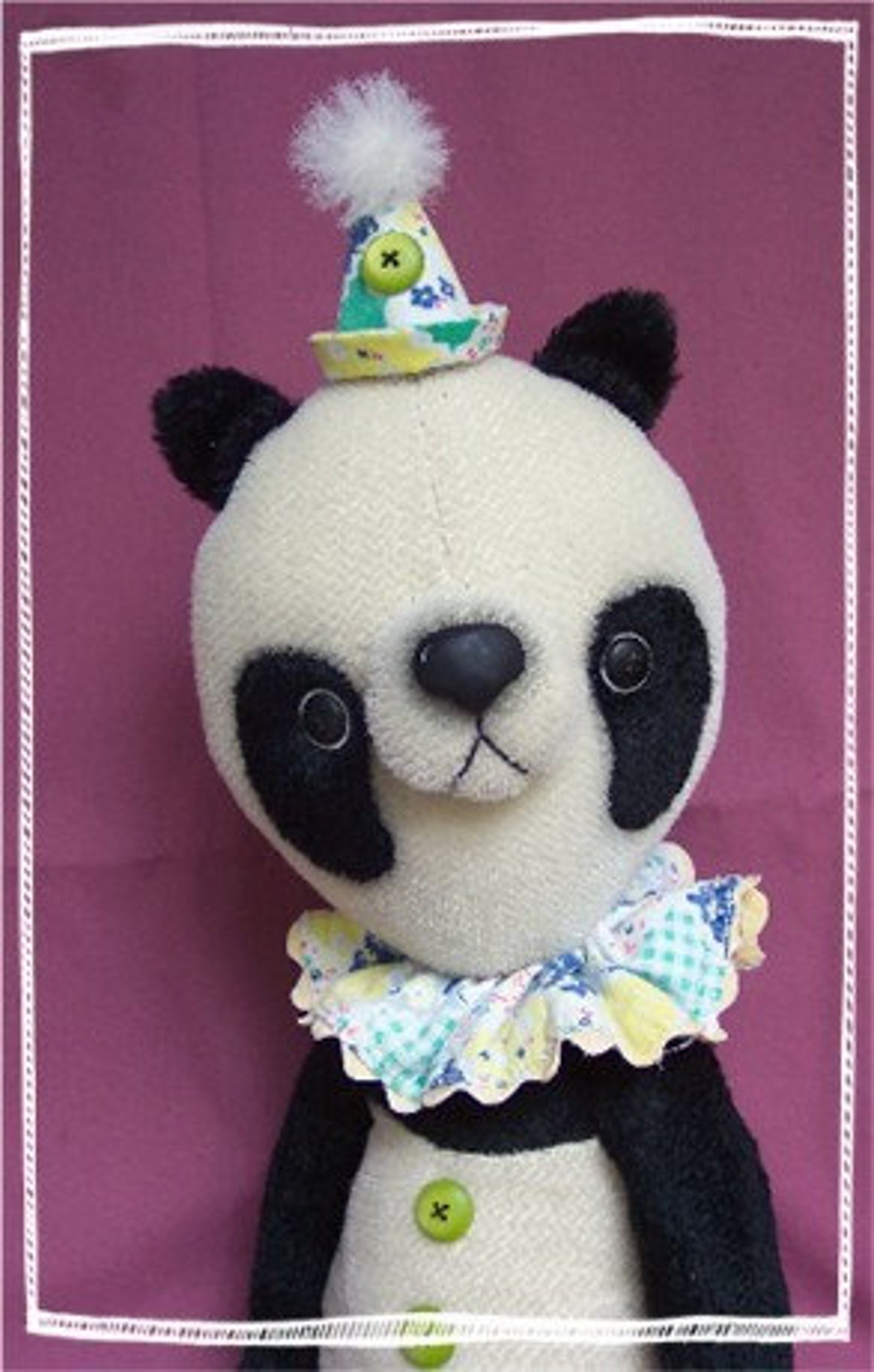 Panda Teddy Bear Sewing Pattern PDF Artist Bear Pattern Immediate ...