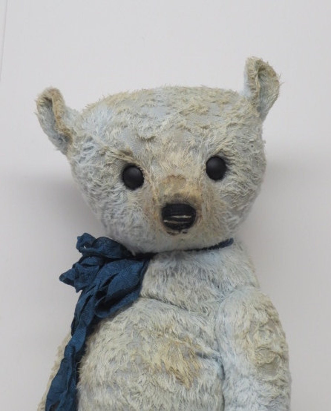RESERVED Artist Bear Well Loved Antique Style Teddy Bear Baby Blue 16 ...