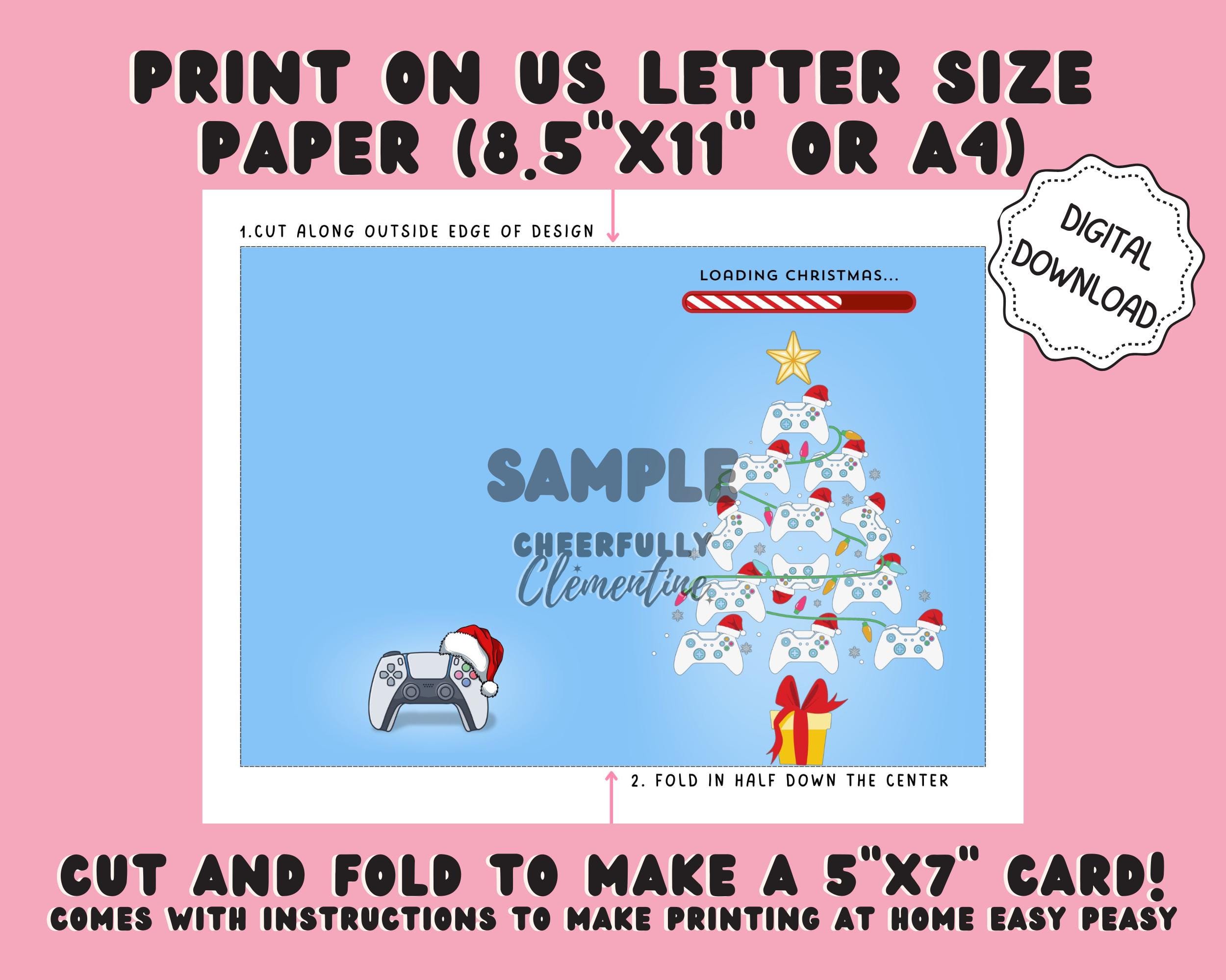 Loading Christmas Gamer Card Digital Download Christmas Card for Gamers ...