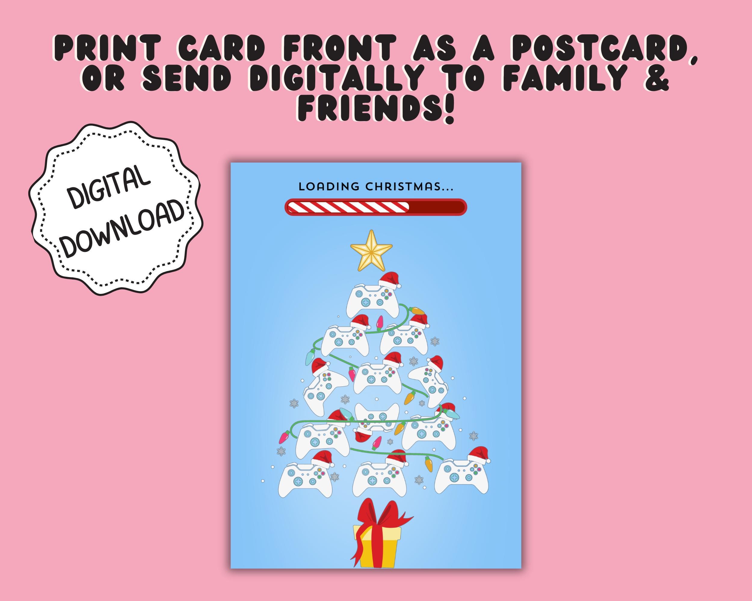 Loading Christmas Gamer Card - Digital Download Christmas for Gamers ...